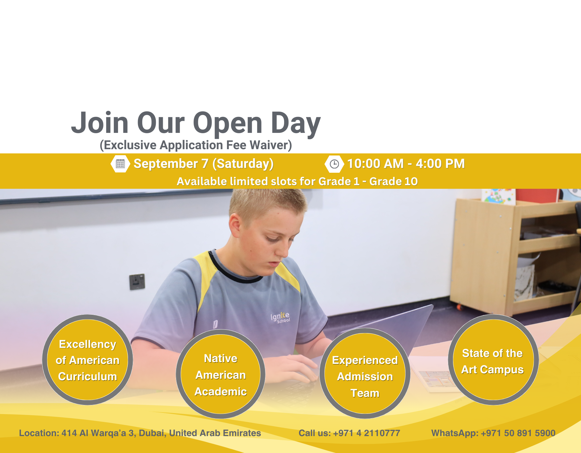 Best American Curriculum School in Dubai, Al Warqaa | Ignite School Dubai